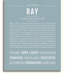 Ray | Name Art Print – Name Stories