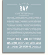 Ray | Name Art Print – Name Stories
