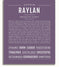 Raylan | Name Art Print – Name Stories