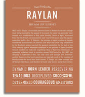 Raylan | Name Art Print – Name Stories