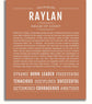 Raylan Personalized Name Meaning Art Prints – Name Stories