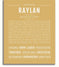 Raylan | Name Art Print – Name Stories