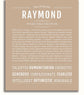 Raymond Personalized Name Meaning Art Prints – Name Stories