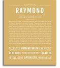 Raymond | Name Art Print – Name Stories
