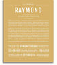 Raymond Personalized Name Meaning Art Prints – Name Stories
