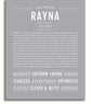 Rayna | Name Art Print – Name Stories