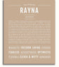 Rayna | Name Art Print – Name Stories