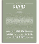 Rayna | Name Art Print – Name Stories