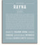 Rayna | Name Art Print – Name Stories