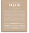 Rayner | Name Art Print – Name Stories