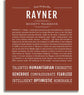 Rayner | Name Art Print – Name Stories