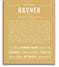 Rayner | Name Art Print – Name Stories