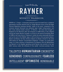 Rayner | Name Art Print – Name Stories