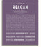 Reagan (female) | Name Art Print – Name Stories