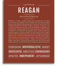 Reagan (female) | Name Art Print – Name Stories