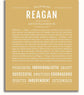 Reagan Personalized Name Meaning Art Prints – Name Stories