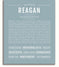Reagan Personalized Name Meaning Art Prints – Name Stories