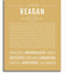 Reagan (male) | Name Art Print – Name Stories