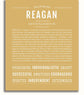 Reagan (male) | Name Art Print – Name Stories