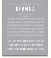 Reanna | Name Art Print – Name Stories