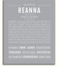 Reanna | Name Art Print – Name Stories