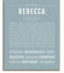 Rebecca | Name Art Print – Name Stories