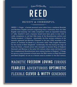 Reed (female) | Name Art Print – Name Stories
