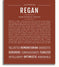 Regan | Name Art Print – Name Stories