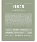 Regan | Name Art Print – Name Stories