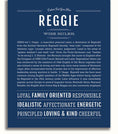 Reggie | Name Art Print – Name Stories