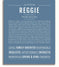 Reggie | Name Art Print – Name Stories