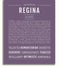 Regina | Name Art Print – Name Stories