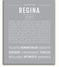 Regina | Name Art Print – Name Stories