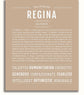 Regina Personalized Name Meaning Art Prints – Name Stories