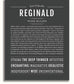 Reginald | Name Art Print – Name Stories