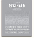 Reginald | Name Art Print – Name Stories