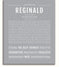 Reginald Personalized Name Meaning Art Prints – Name Stories