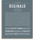 Reginald | Name Art Print – Name Stories