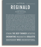 Reginald | Name Art Print – Name Stories
