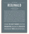 Reginald | Name Art Print – Name Stories