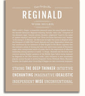 Reginald | Name Art Print – Name Stories