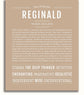 Reginald | Name Art Print – Name Stories