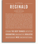 Reginald | Name Art Print – Name Stories