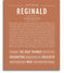 Reginald | Name Art Print – Name Stories