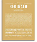 Reginald | Name Art Print – Name Stories
