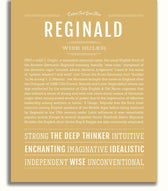 Reginald | Name Art Print – Name Stories