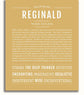 Reginald | Name Art Print – Name Stories