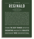Reginald | Name Art Print – Name Stories