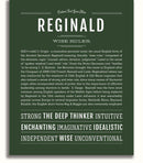 Reginald | Name Art Print – Name Stories
