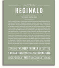 Reginald | Name Art Print – Name Stories